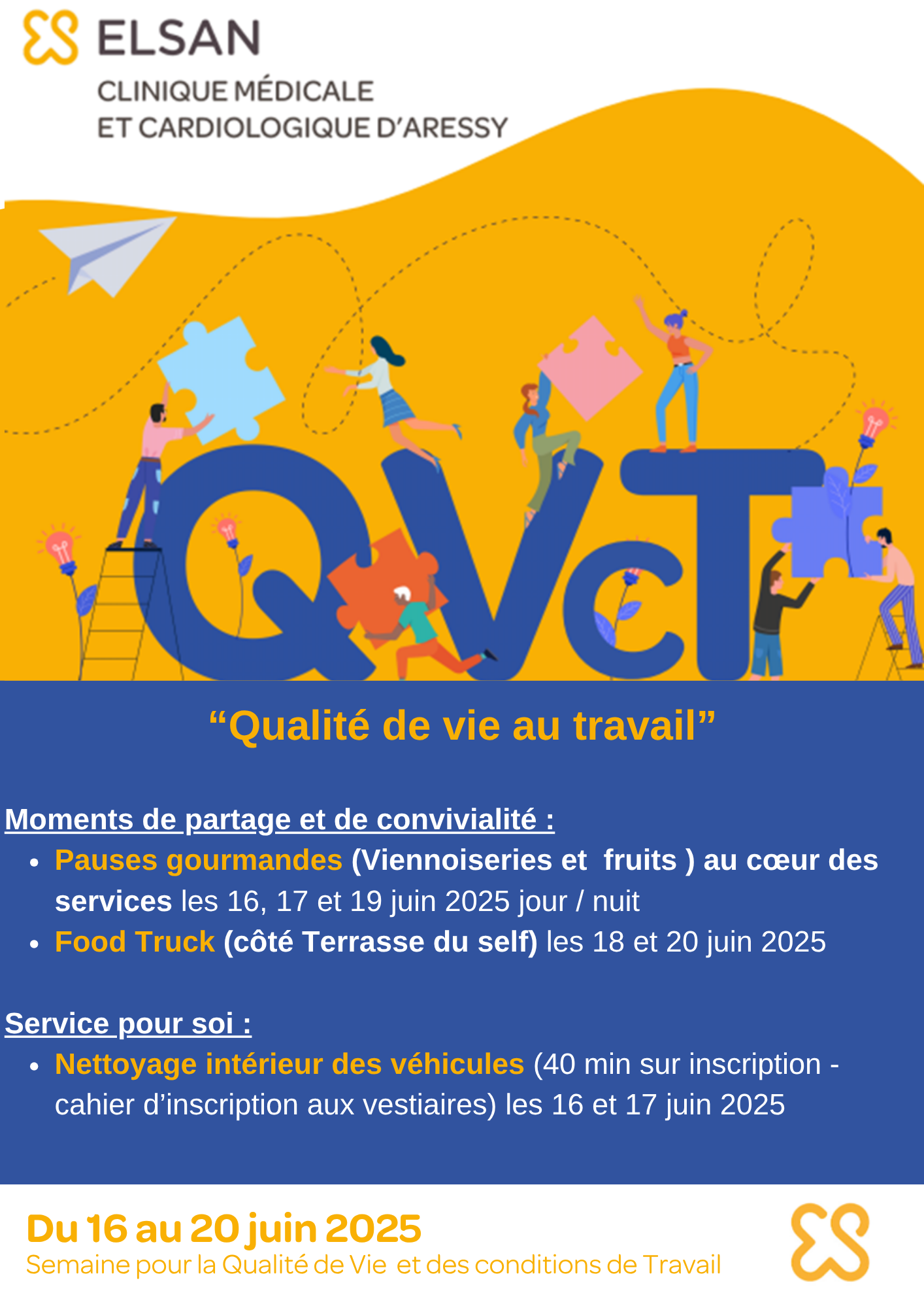 Semaine Qualité de Vie au Travail | Elsan